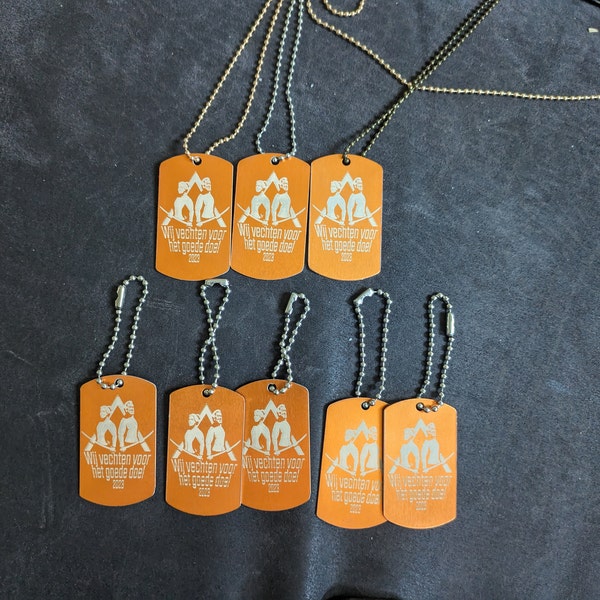 15 Aluminum Dog Tags - Lightweight, Economical and Colorful - 100% ...