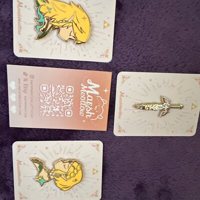 TOTK Link & Zelda Hard Enamel Pin Loz Pins Pin Collection - Etsy