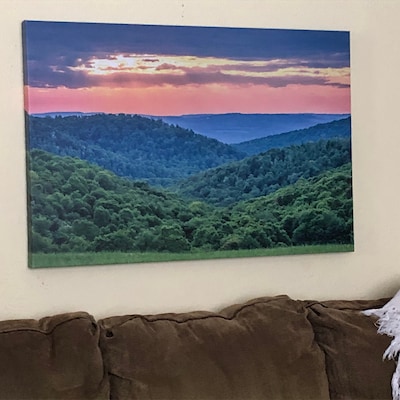 Wrapped Canvas, West Virginia, Railroad, Vanishing Point - Etsy