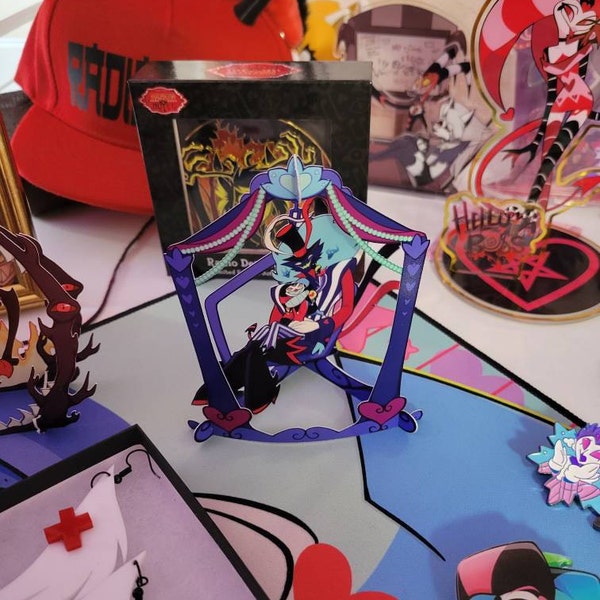 Asmodeus & Fizzarolli - Helluva Boss Paper Craft Standee - Etsy