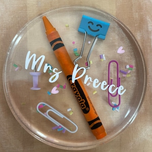 Personalised Resin Teacher Coaster/ Teacher Gift - Etsy UK