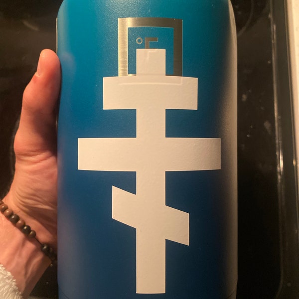 Russian Orthodox Cross Vinyl Sticker Suppedaneum Slavic Byzantine Die ...