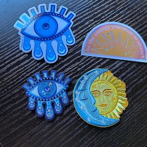 Sun & Moon Patch Iron on Patch Embroidered Patches for Jackets Cosmic Astrology Wildflower Co ...
