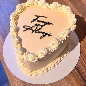 Double Layer Cake Topper Personalised Various Sizes, Colours & Fonts - Etsy