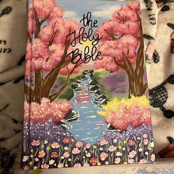 Hand Painted ESV Bible: Sunflowers & Roses, Isaiah 43 Scripture - Etsy