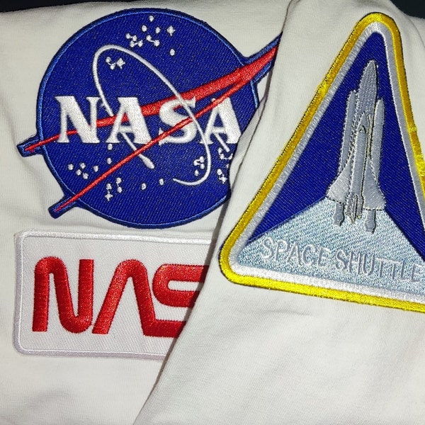 NASA Astronaut Set Patches Space Explorer Moon Embroidered Sew on Iron ...