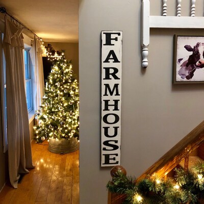 Vertical Farmhouse Sign / Huge Farmhouse Sign / Modern Farmhouse Sign ...