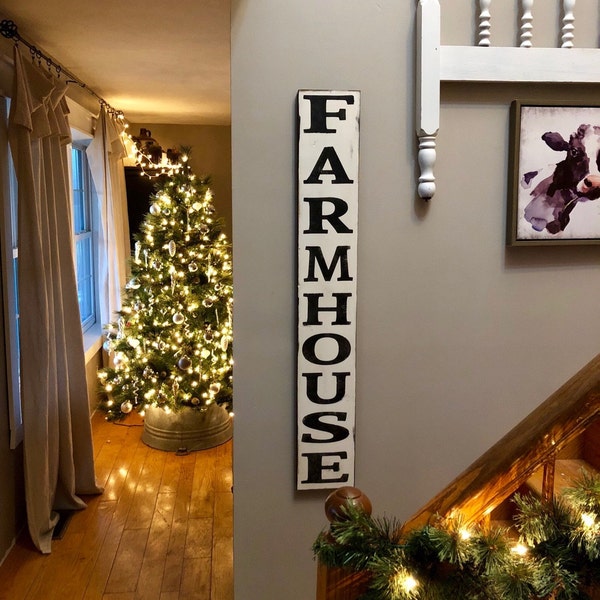 Vertical Farmhouse Sign / Huge Farmhouse Sign / Modern Farmhouse Sign ...