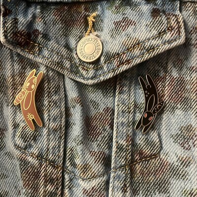 Night & Day Yin Yang Enamel Pin Set - Etsy