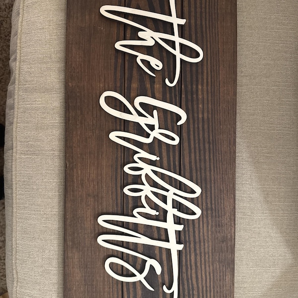 Custom Wood Sign, Personalized Family Name Sign, Personalized Wood Sign ...