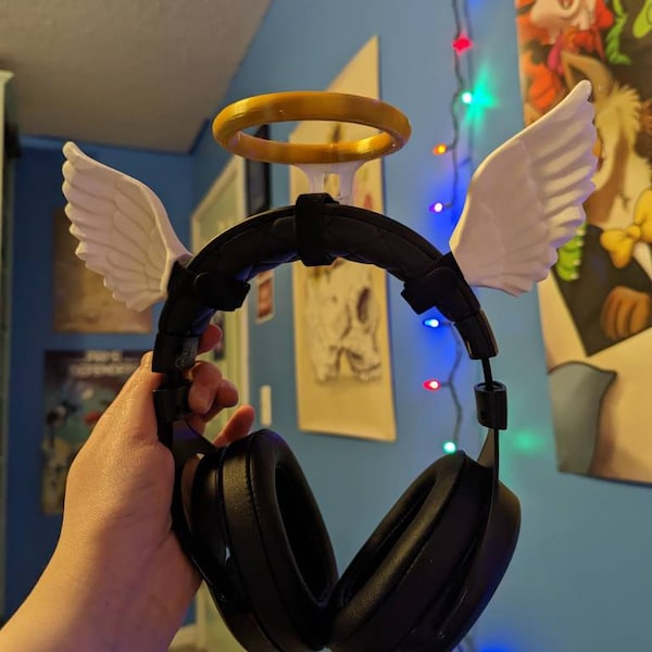 Halo Crown for Headphones - Angel Wings Headset Attachment - Headphone ...