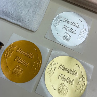 Foil Stickers, Round Metallic Stickers, Silver Stickers, Gold Stickers ...