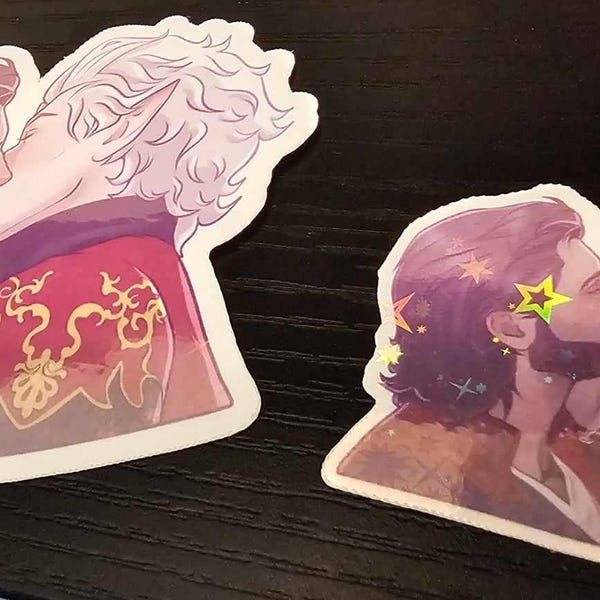 Holographic Bloodweave Gale & Astarion Baldur's Gate 3 Sticker - Etsy