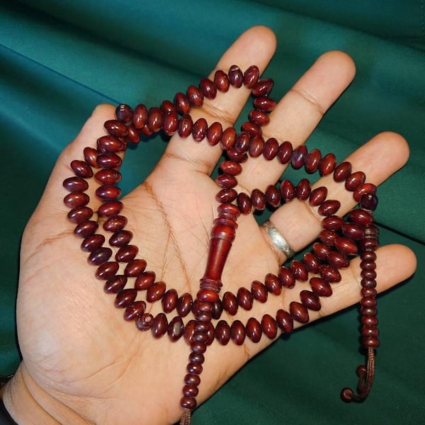 Red Kuka Shadhili Tasbih Subha Prayer Beads Misbaha - Etsy