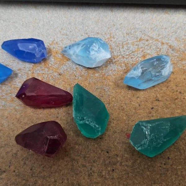 Colorful Kyber Crystals - for Cosplay Healing, Jewelry, Crafts, Jedi ...