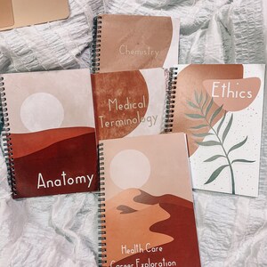 ABSTRACT BOHO SPIRAL Notebook Green Boho Spiral Notebook | Etsy