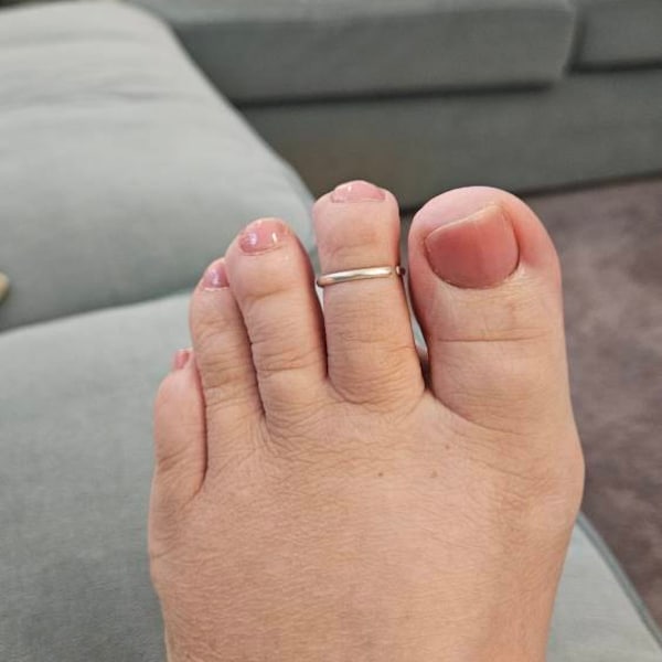 Big Toe Rings, Sterling Silver 925 Toe Rings, Single or as a Set of Two ...