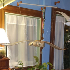 Wooden Flying Mobile Bird Pastel Nursery Decor Mobile Nursery - Etsy