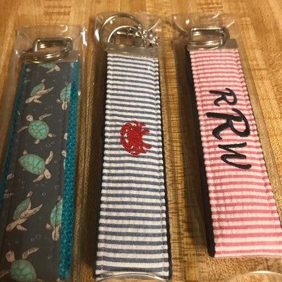 Sea Turtle Keychain Sea Life Key Fob Wristlet Swimming Turtles Bag Tag ...