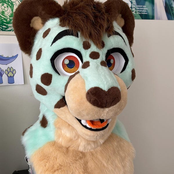 Wicker Beast Fursuit Base With Solid Jaw for Furries and Costumes - Etsy