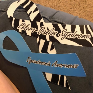 Ehlers Danlos Syndrome Awareness Ribbon Vinyl Wall Decal or - Etsy
