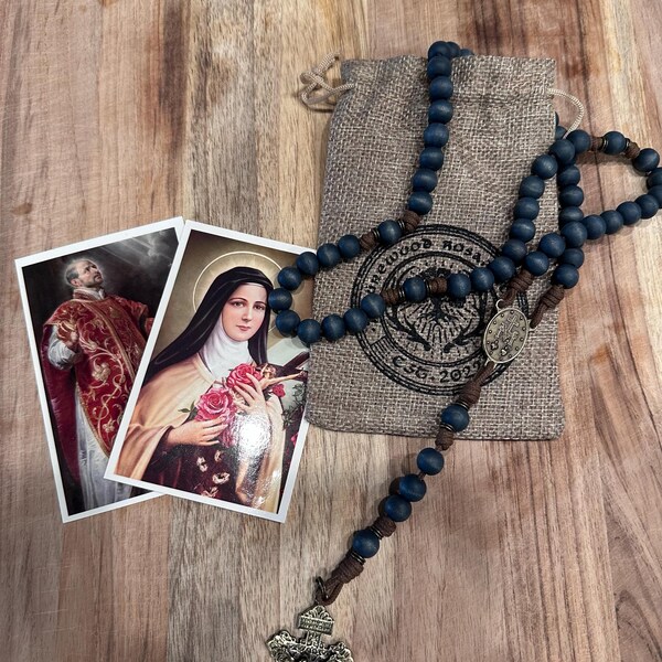 Terror of Demons Catholic Rosary With Exclusive Wood Beads, Miraculous ...