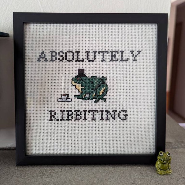 Absolutely Ribbiting Cross Stitch Pattern - Etsy