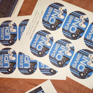 Gamer Party Food Tent Labels, Video Game Party Gaming Birthday ...