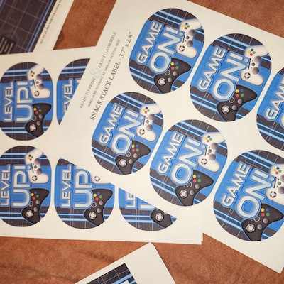 Gamer Party Food Tent Labels, Video Game Party Gaming Birthday ...