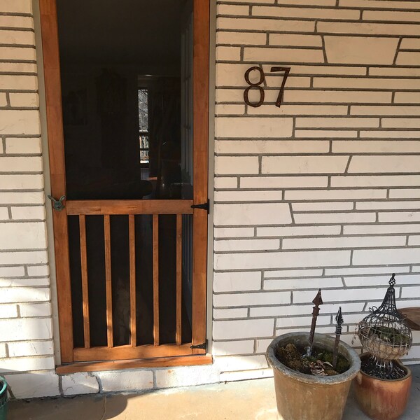 Rustic Metal - 4 Inch TO 8 Inch - Individual House Numbers - Size ...