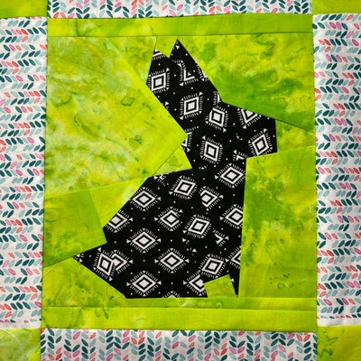 Bunny Foundation Paper Piecing PDF Digital Pattern Modern Geometric ...