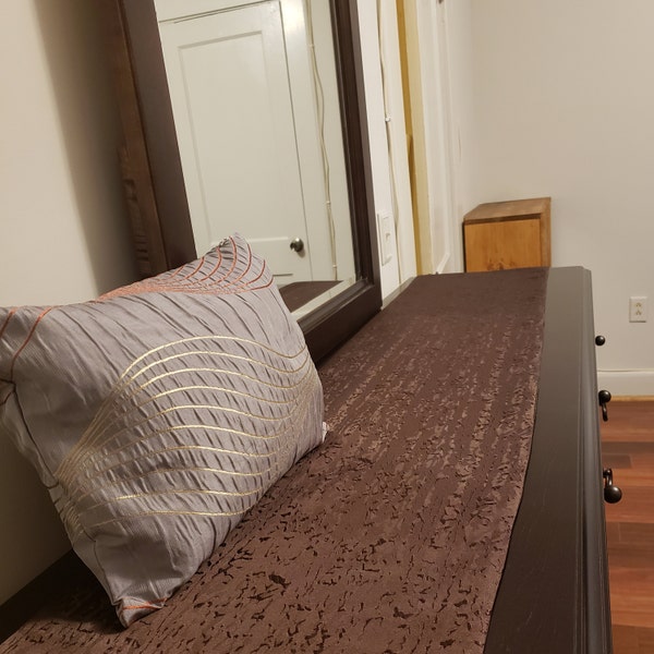 Satin Blend Table Runner With Embroidery, Multi-color Modern Table ...