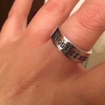 Nosferatu Ring, Count Orlok, Horror Movies, Halloween Jewelry, Aluminum ...