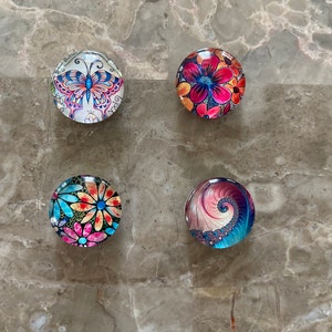 Glass Cover Minder / Flower Cover Minder / Cover Minders / Diamond ...