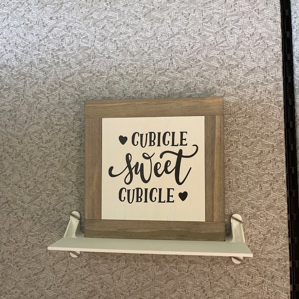 Cubicle Sweet Cubicle Sign, Office Desk Decor, Funny Office Space Sign ...