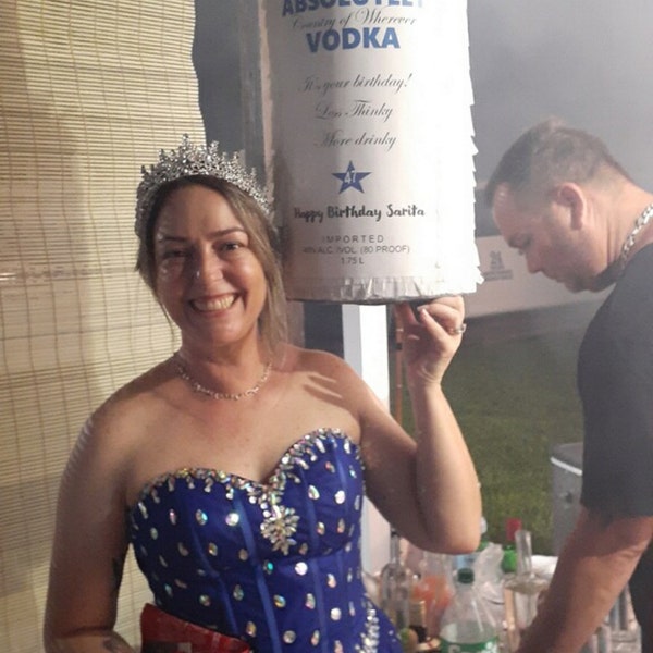 Vodka Bottle Customized. (write Your Message) Party Decorations. - Etsy