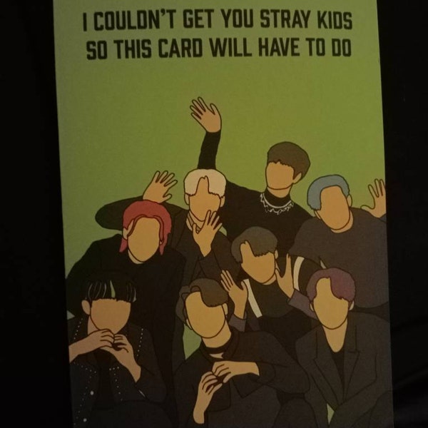 STRAY KIDS Inspired Member K-pop Greetings Cards - SKZ, Stay, K-pop ...
