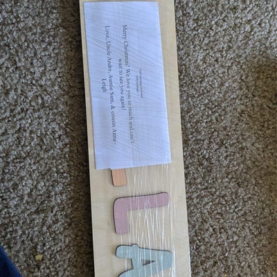 WOODEN NAME PUZZLE 010101 Personalized Name Puzzle Full Color Letter ...