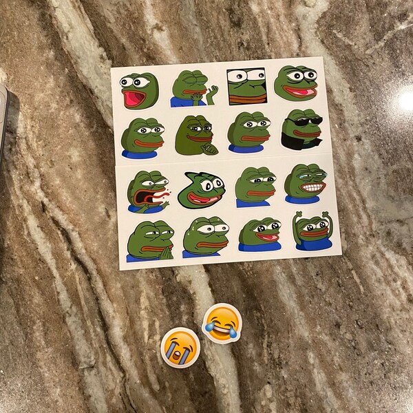 Monkas Twitch Emote Vinyl Sticker or Magnet | Laptop Stickers | MacBook ...