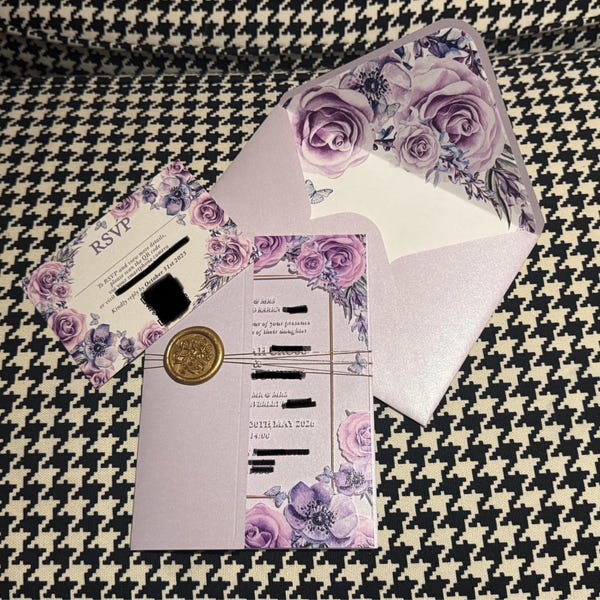 Vintage Wedding Scroll Invitation With Burnt Edges and Wax Seal. Old ...