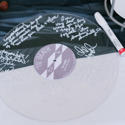 Record Guest Book / Custom Record Labels / Record Label Sticker / Vinyl ...