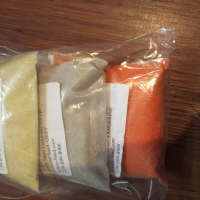 1/2 Lb Bags Unity Sand 150 Colors Available Unity Ceremony Wedding Sand ...
