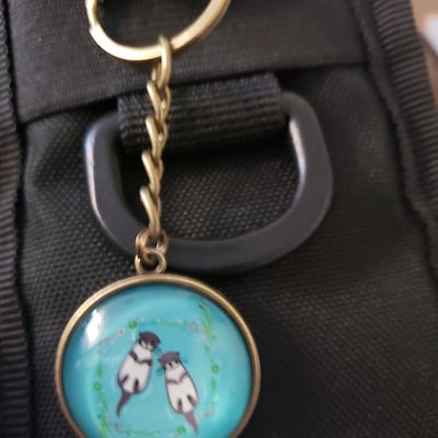 Otter Key Chain, Otter Key Ring, Otter Gift, River Otter Gift, Cute ...