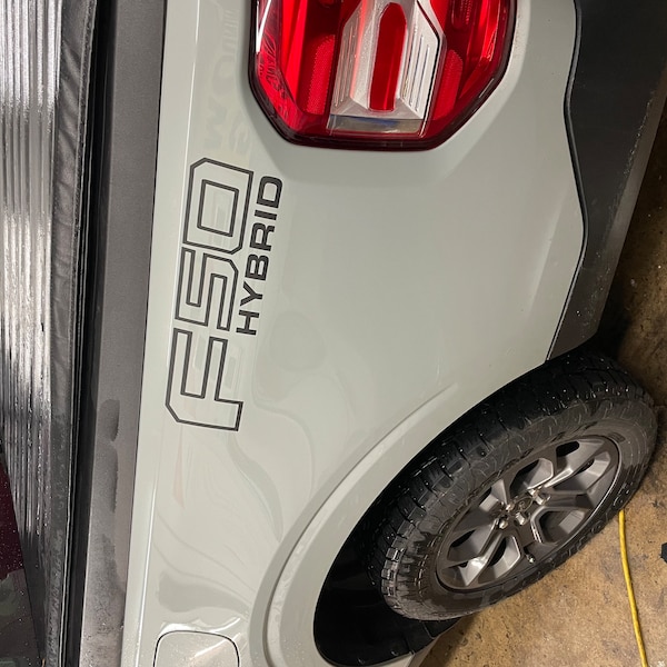 2pcs F50 F-50 Letters Tailgate or Fender Decal Compatible With Ford ...