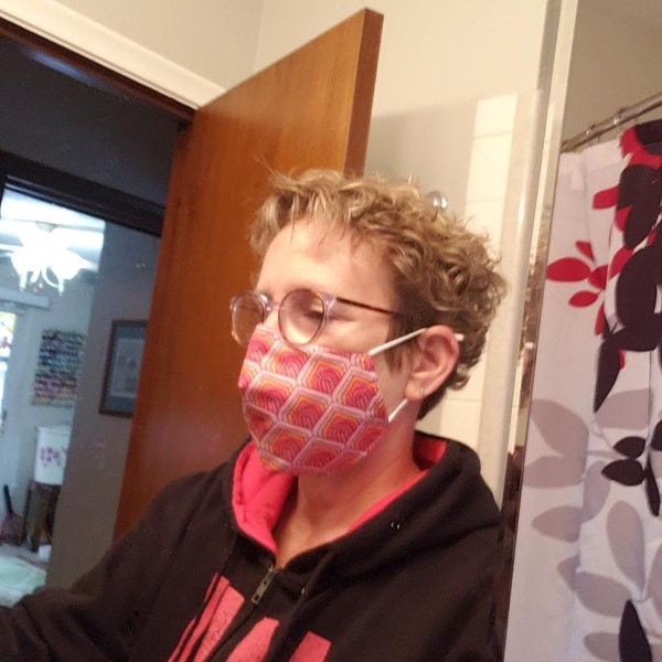 PDF Sewing Pattern for Face Mask With Filter Pocket and Nose Wire in 4 ...