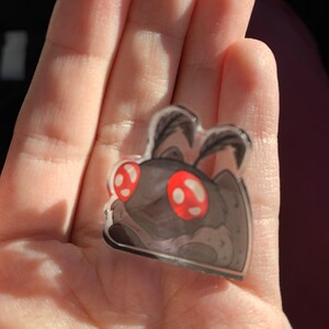 Mothman Magnets Cute Cryptid Mothman Magnet Set Boba - Etsy