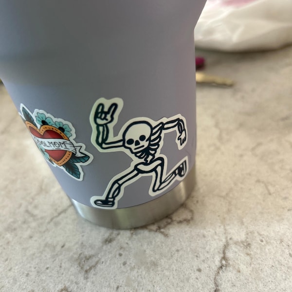 Skeleton Sticker - Etsy