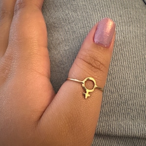 Female Symbol Ring Female Empowerment Female Symbol Gifts - Etsy