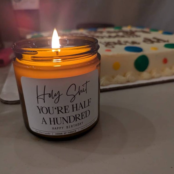 30th Birthday Personalized Candle, Any Age Personalized Birthday Gift ...