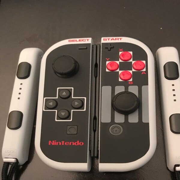 Custom NES Nintendo Themed Nintendo Switch Joy-con Joycon Controllers ...